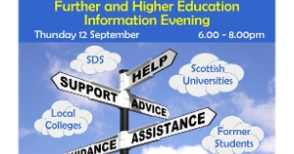 Further and Higher Information Evening - Deans Community High School